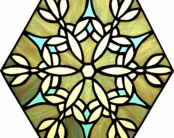 Stained Glass Octagon Pattern - Etsy