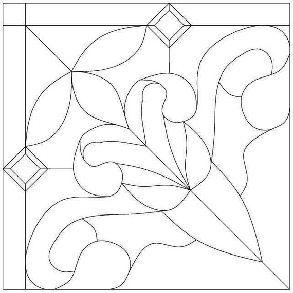 12 X 12 Stained Glass lucky Square | Etsy