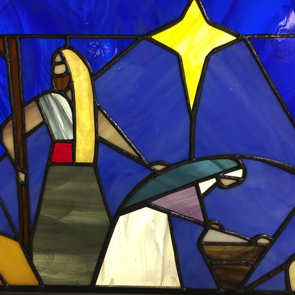 Stained Glass Nativity Craft - Etsy