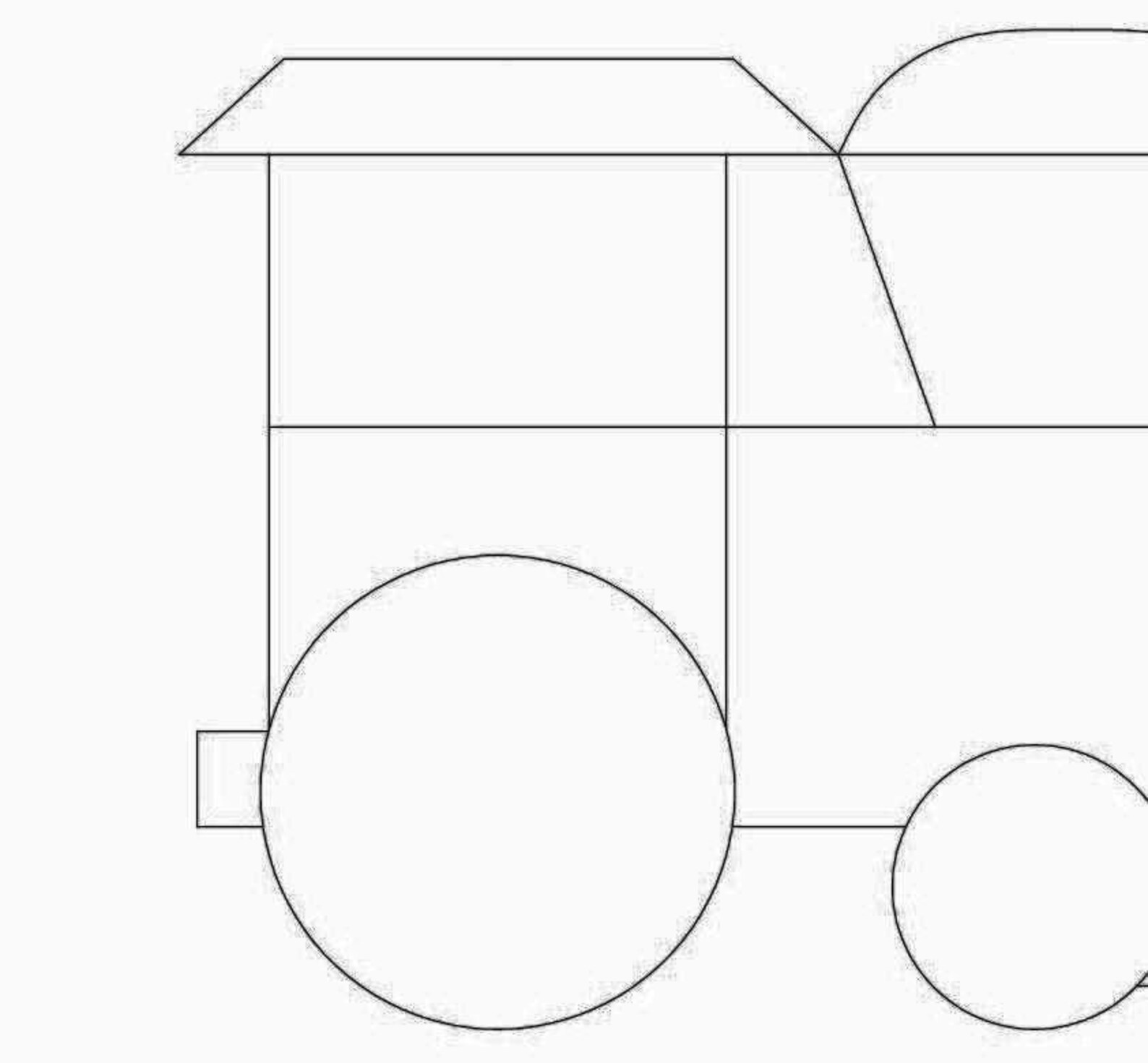 Happy Little Train 7 X 6 Stained Glass Child's | Etsy