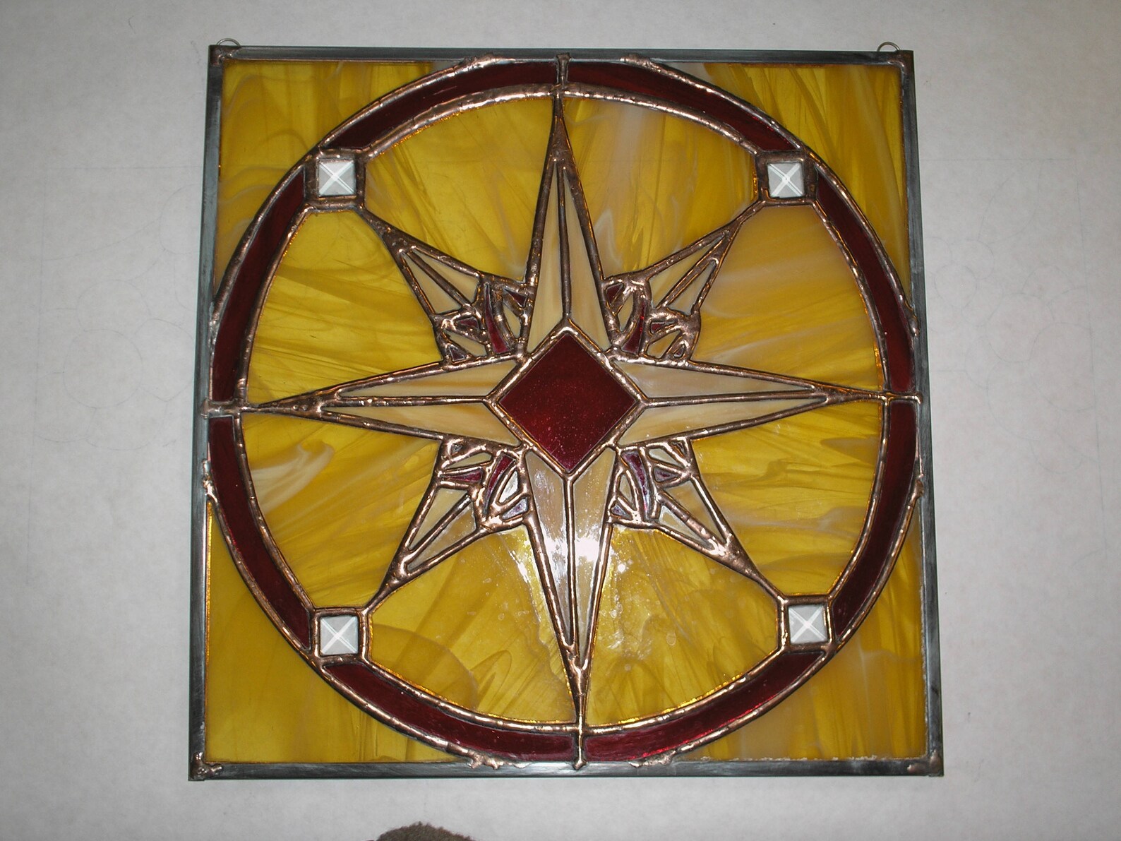 12 X 12 Stained Glass compass Rose - Etsy UK