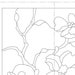13" X 19-1/4" Stained Glass "dogwood Panel" Pattern PDF B&W Digital ...