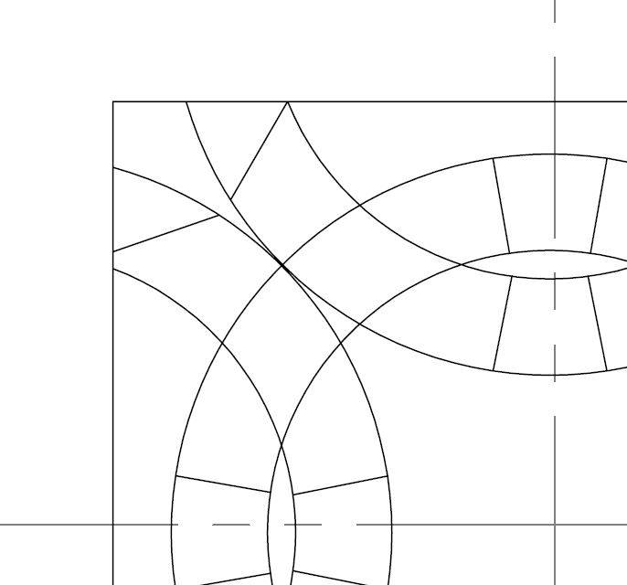 12" X 12" Stained Glass "wedding Ring" Pattern PDF B&W Digital Download ...