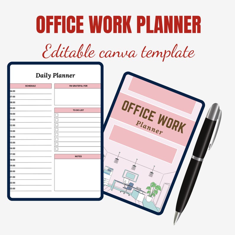 Office Work Project Planner, Task Tracker, Meeting Notes, Work Schedule ...