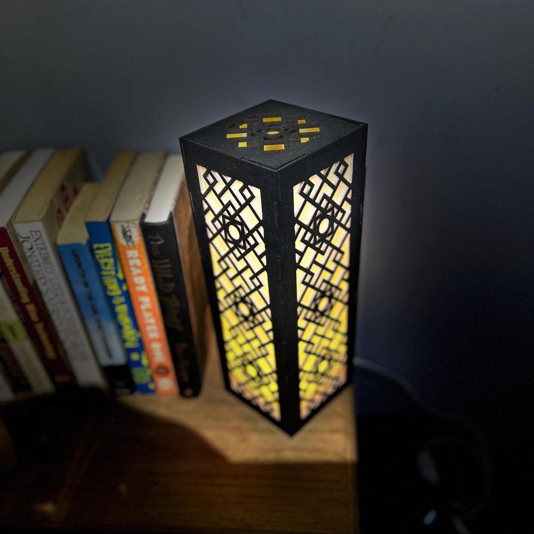 Handmade Japanese Shoji Table Lamp | Various Colors & Patterns ...