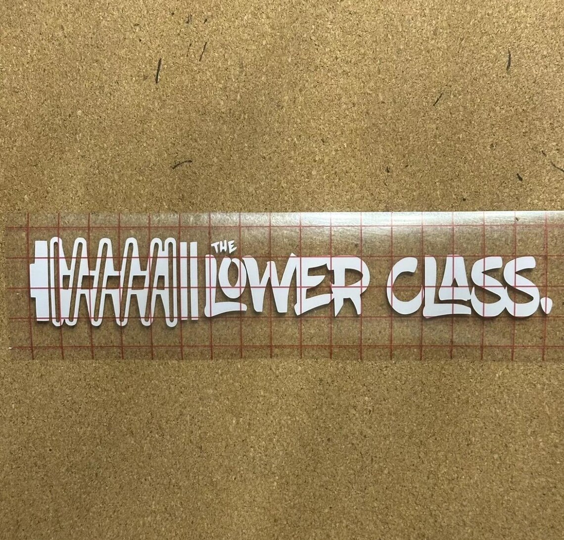 Lower Class Custom Logo Jdm Lowlife Car Truck Window Decal Vinyl ...