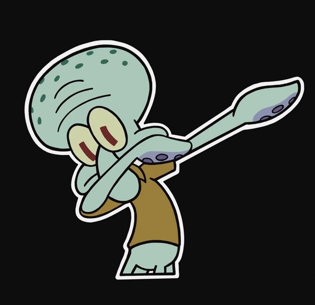 Dabbing Squidward Custom Funny Phone Laptop Wall Jdm Car Truck Window ...