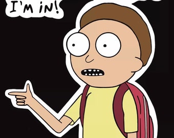 Rick and Morty Custom Vinyl Decal Sticker ricks Space Ship - Etsy