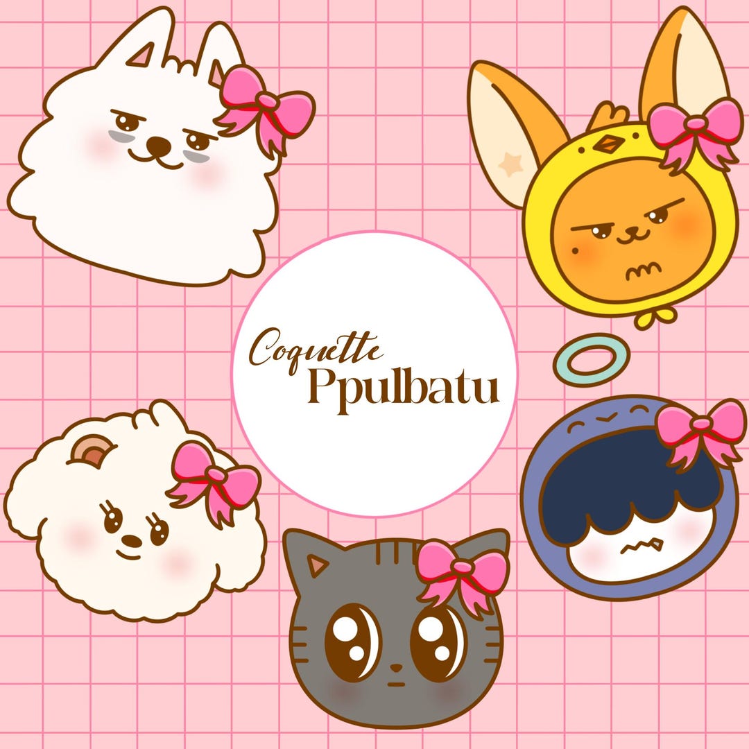 Coquette Ppulbatu TXT Ppulbatu K-pop Glitter Acrylic Keychain - Etsy