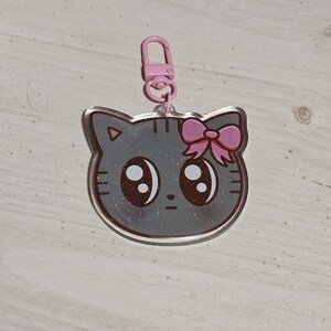 Cutesy Tubatus- Coquette TXT Ppulbatu K-pop Glitter Acrylic Keychain - Etsy