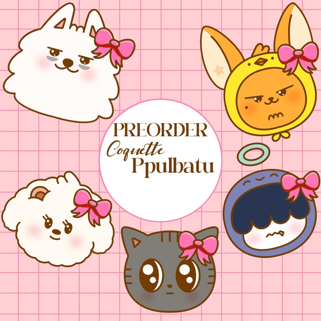 PREORDER: Coquette Ppulbatu TXT Ppulbatu K-pop Glitter Acrylic Keychain ...