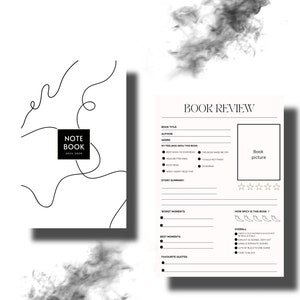 Book Review Template Printable, Book Review Journal, Book Review Page ...