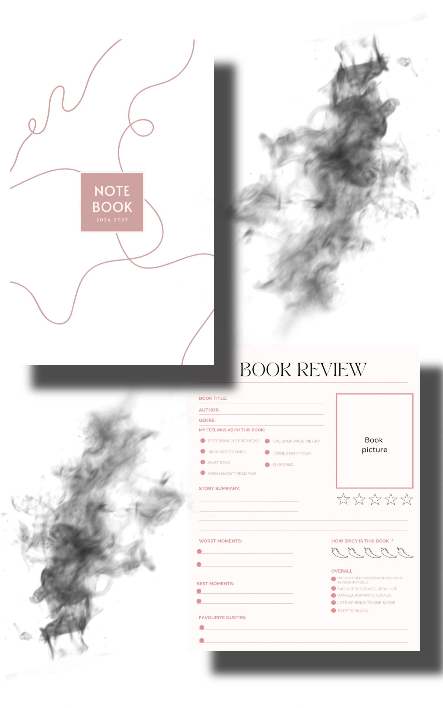 Book Review Template Printable, Book Review Journal, Book Review Page ...