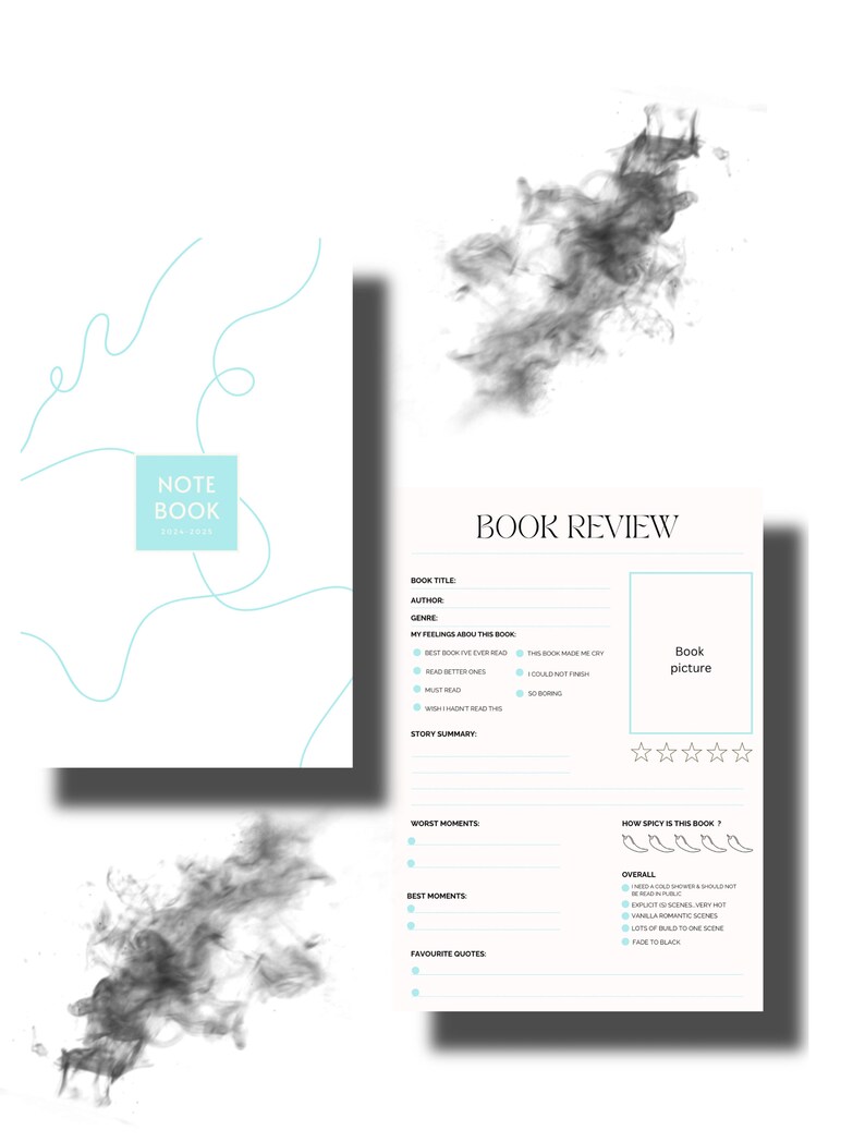 Book Review Template Printable, Book Review Journal, Book Review Page ...