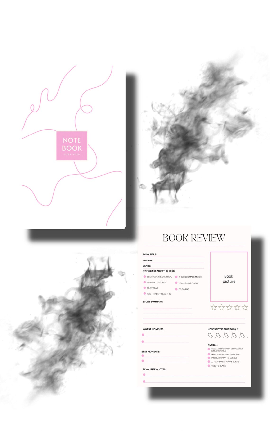 Book Review Template Printable, Book Review Journal, Book Review Page ...