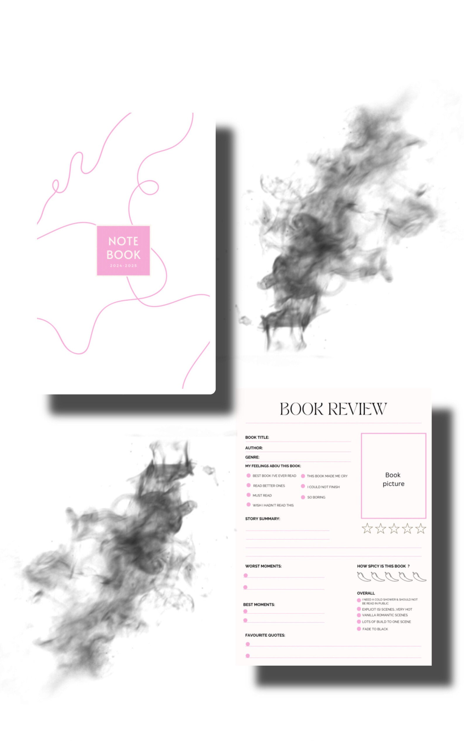Book Review Template Printable, Book Review Journal, Book Review Page ...