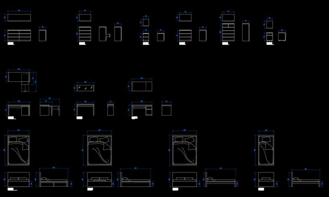 Ikea MALM Series Autocad Blocks Dwg Dxf - Etsy UK
