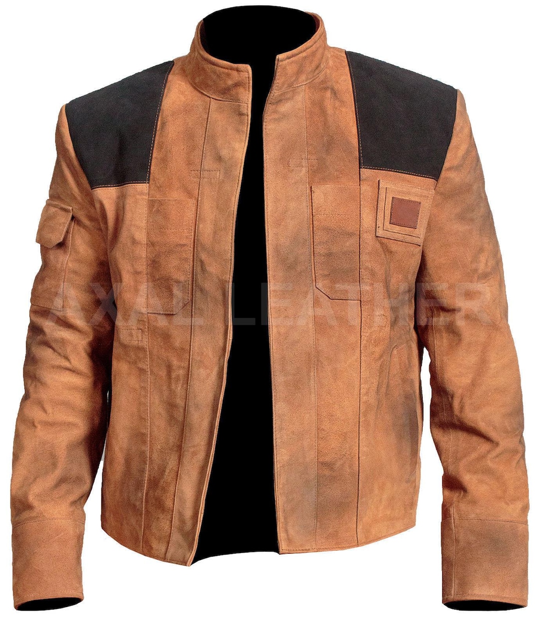 Men's A Star Wars Story Han Solo Formal Cosplay Costume Suede Leather ...