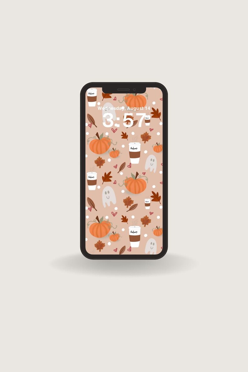 Seamless Pattern Fall PNG | Fall Phone Background - Etsy