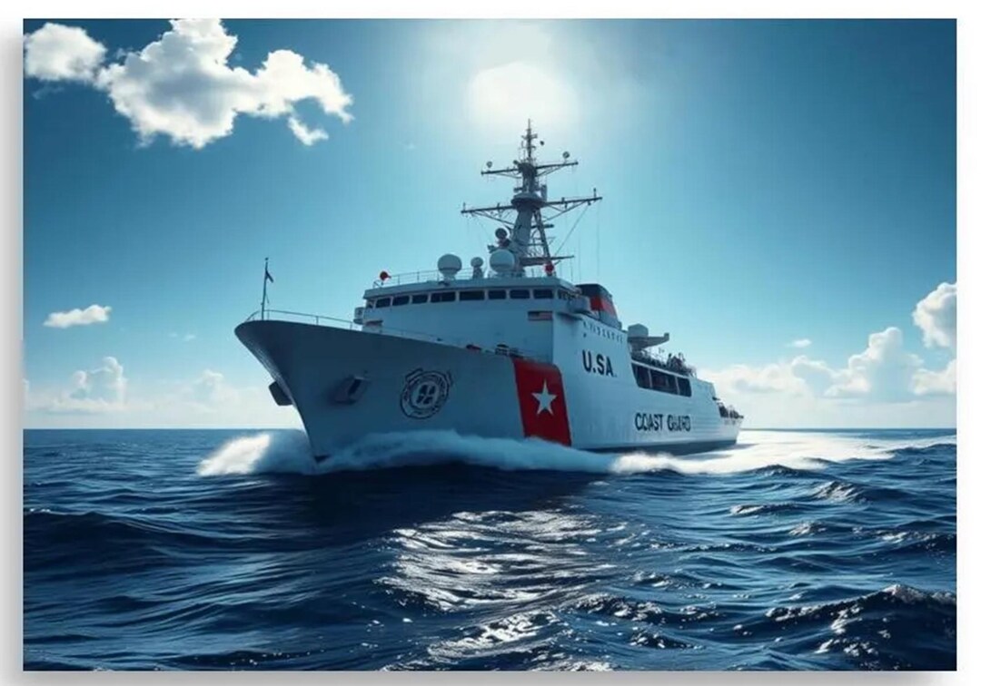 U.S. Coast Guard Poster, Coast Guard Ship Matte Paper Poster, U.S ...