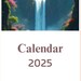 2025 Calendar Printable Incandescent Waterfall 12 Month Downloadable ...