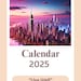 2025 Calendar Printable New York Skyline 12 Month Downloadable Pdf ...
