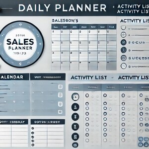 Sales Daily Planner Automotive Salesperson Planner Productivity Planner ...