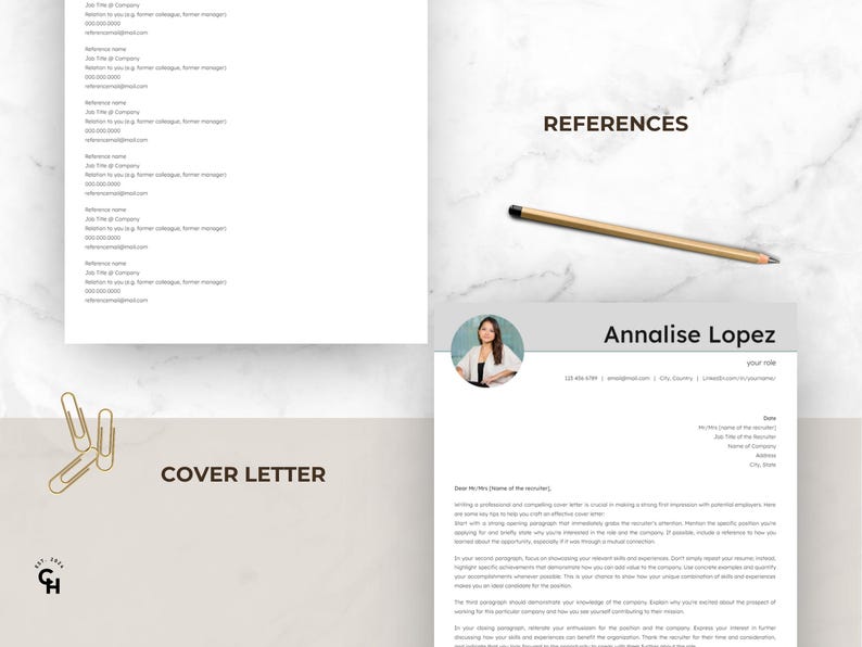 Resume With Photo Template for Google Docs, Word Template, Modern CV ...