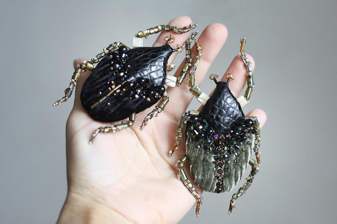 Big Beetle Pin, Black Beetle, Awesome Insect Accessory - Etsy