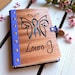 Personalized Wood Heart Lock Diary | Refillable A5 Journal With ...