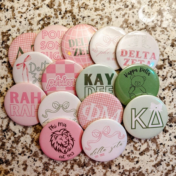 Sorority Buttons - Etsy