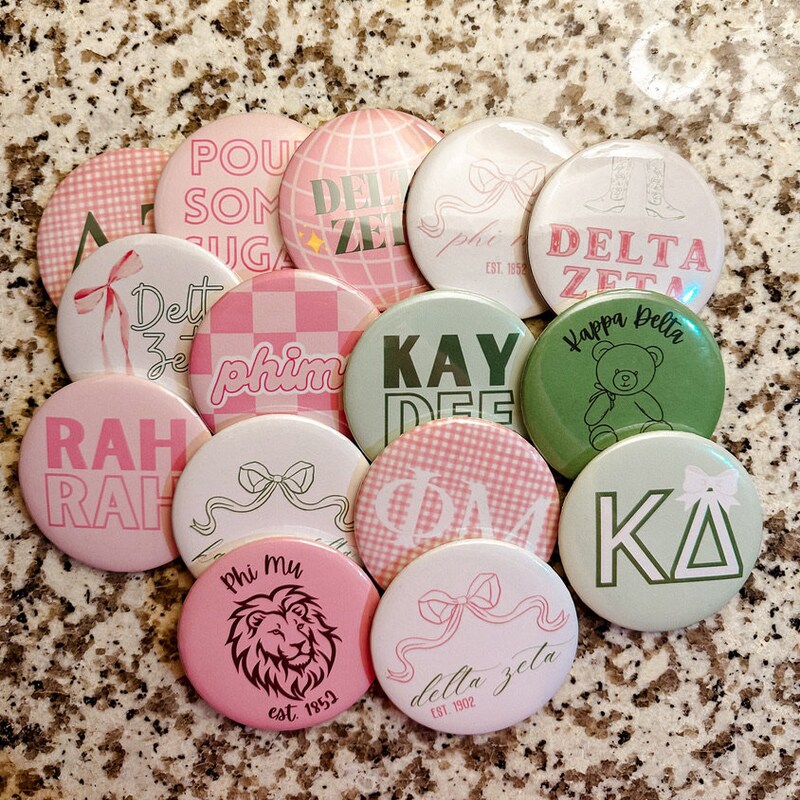 Sorority Buttons - Etsy