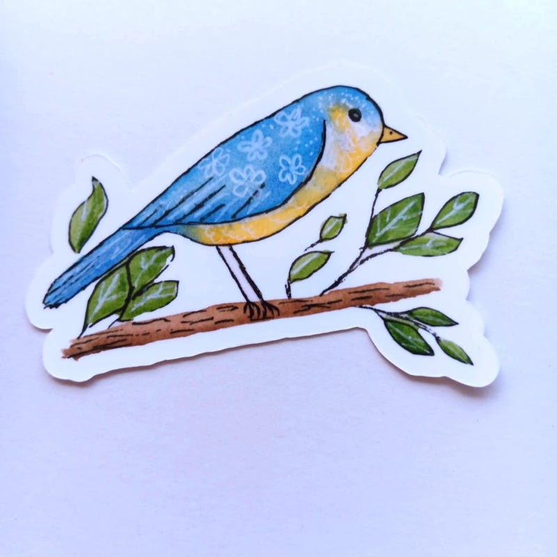 Bluebird Stickers - Etsy