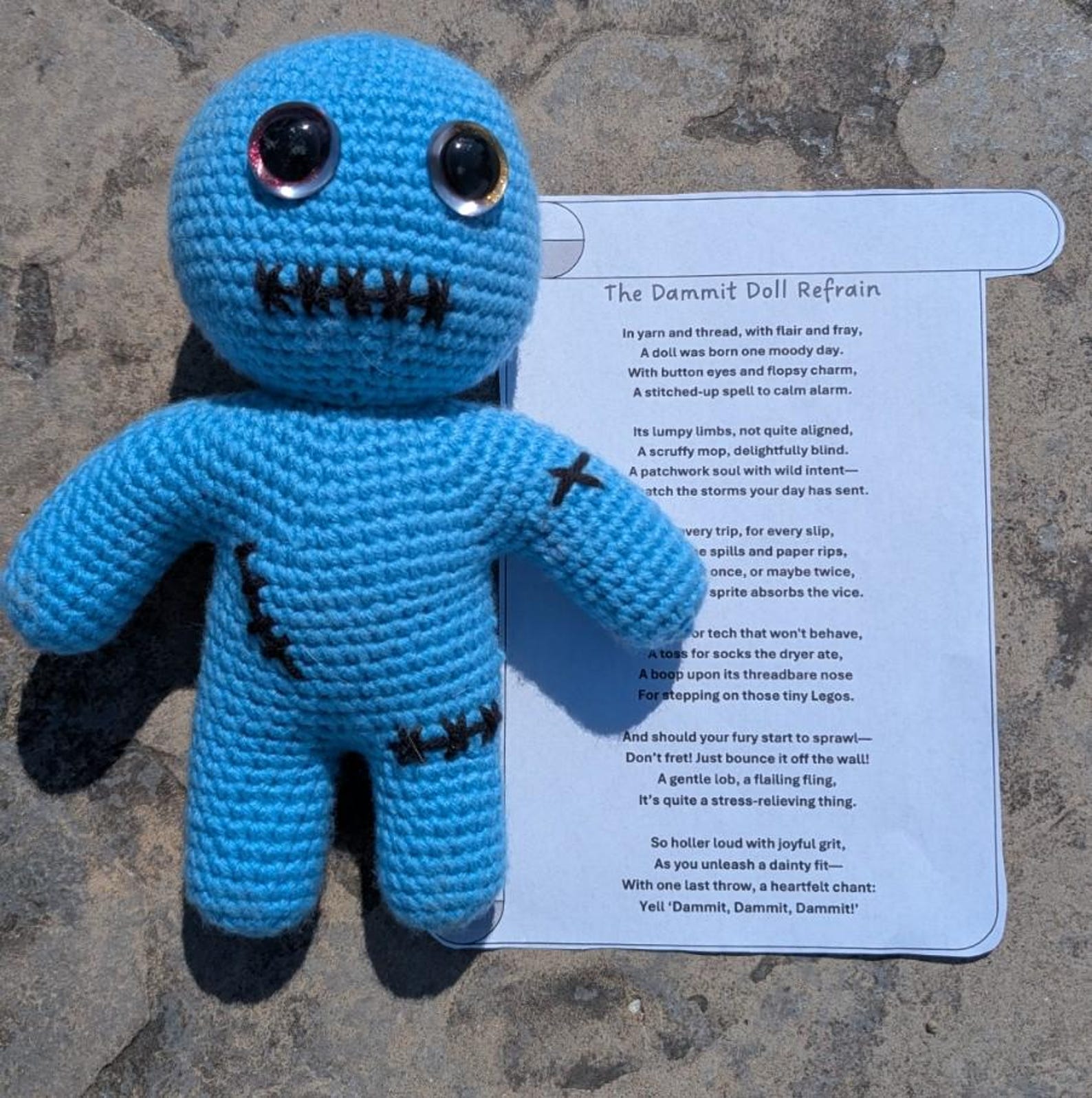 Dammit Voodoo Doll Crochet Pattern - Etsy