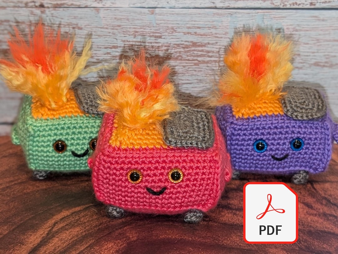 Happy Little Dumpster Fire Crochet Pattern - Etsy