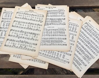 Old hymnal book | Etsy