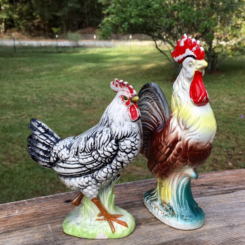 Ceramic Chicken Figurine - Etsy