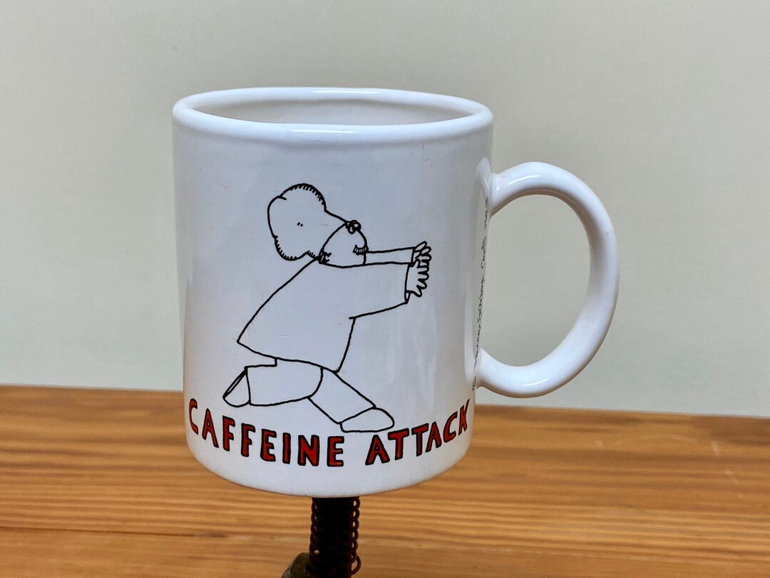 Barney Saltzberg Chefs Coffee Cup, CAFFEINE ATTACK Mug, Ceramic Coffee ...