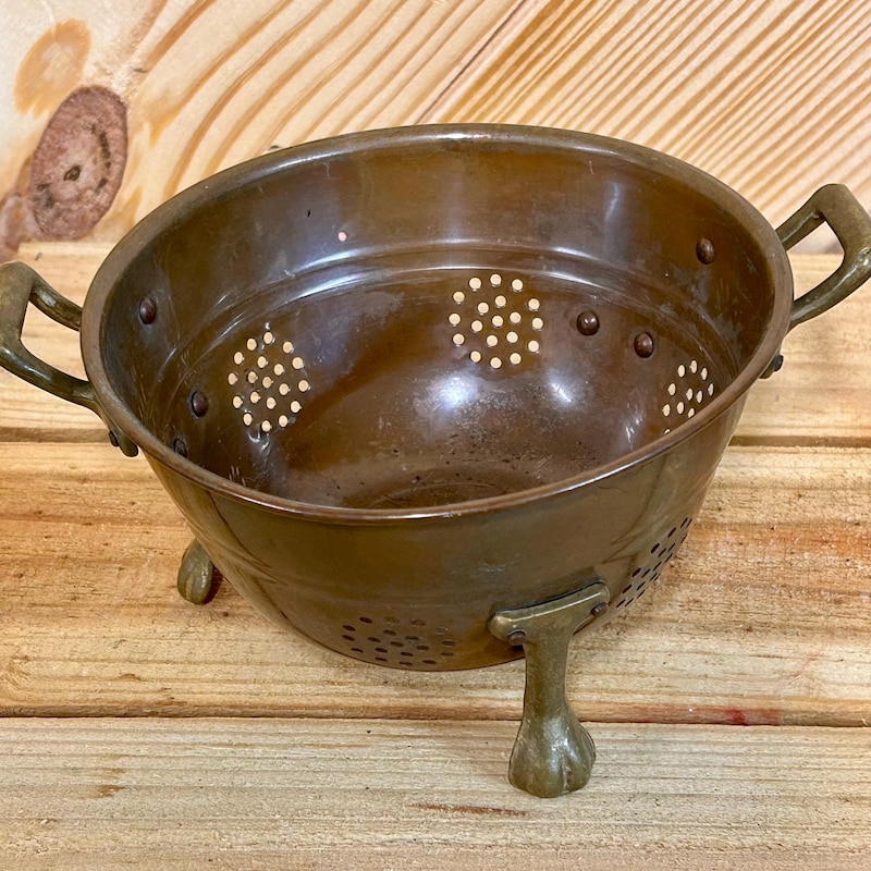 Copper Colander - Etsy