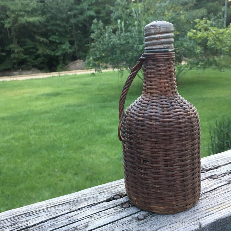 Wicker Demijohn - Etsy