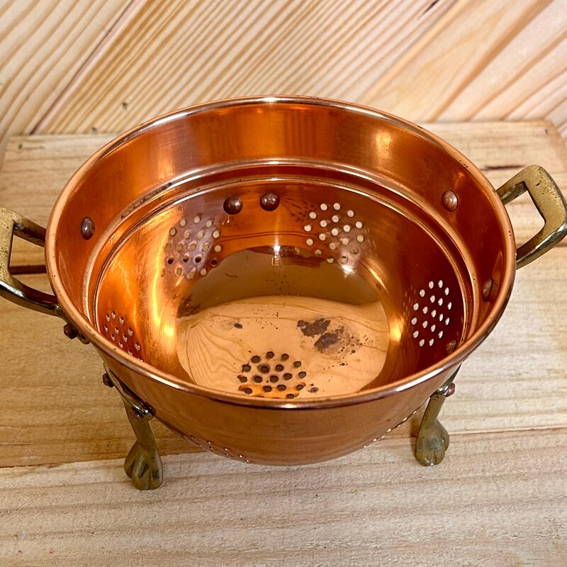Copper Colander - Etsy