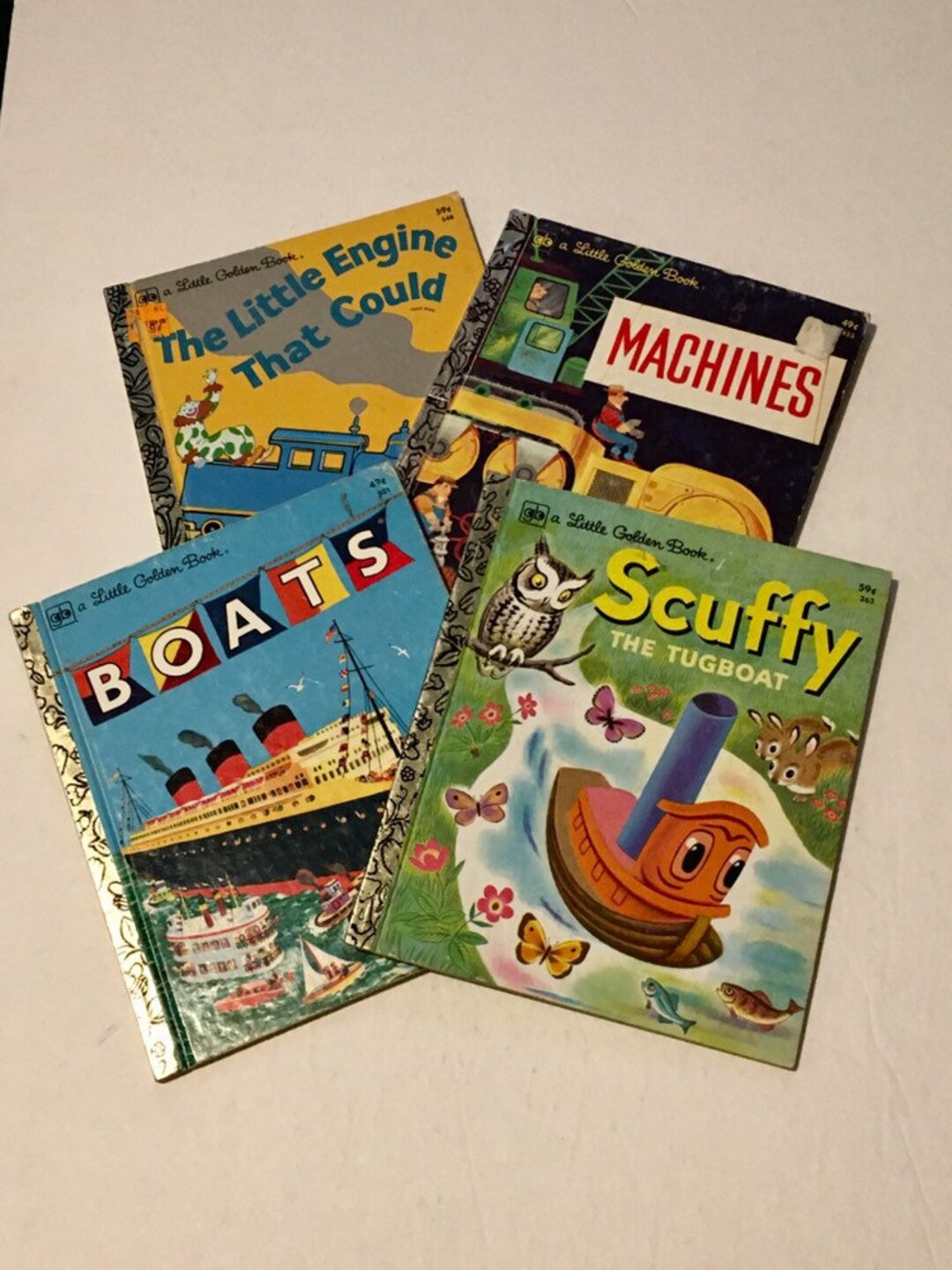 4 Little Golden Books, Books About Boats, Transportation Books, Vintage ...
