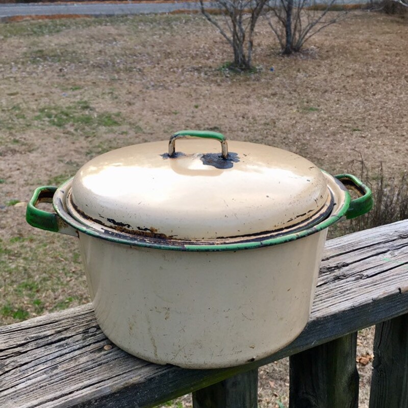 Enamelware Stock Pot - Etsy