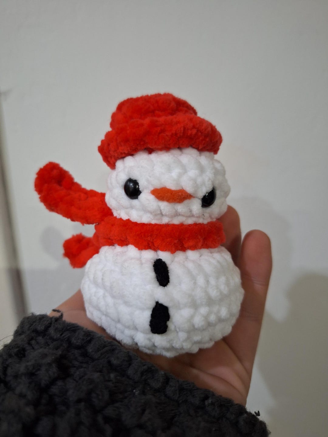 Crochet Snowman Plushie: Stuffed Animal Christmas - Etsy