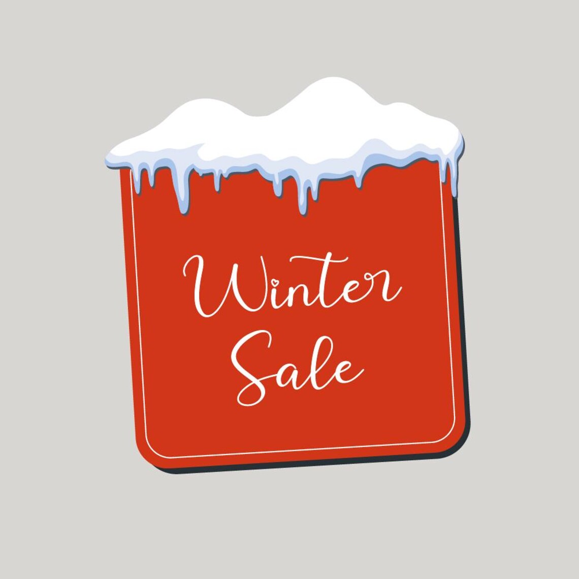Winter Snow Labels & Frames With Icicles | Frosted Text Boxes ...