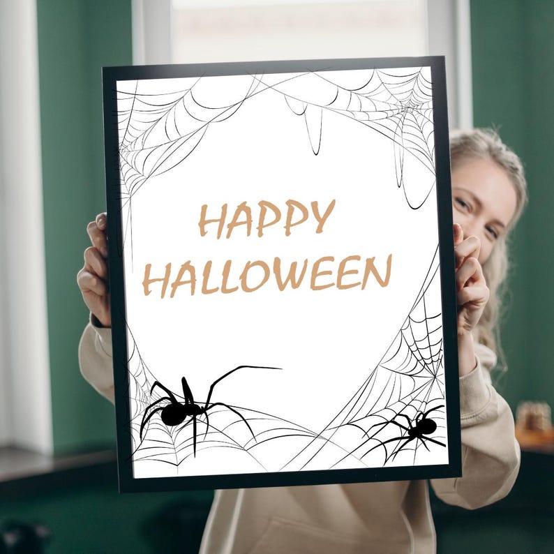 Spider Web Rectangle Frame SVG Halloween Spiderweb Frame SVG PNG - Etsy