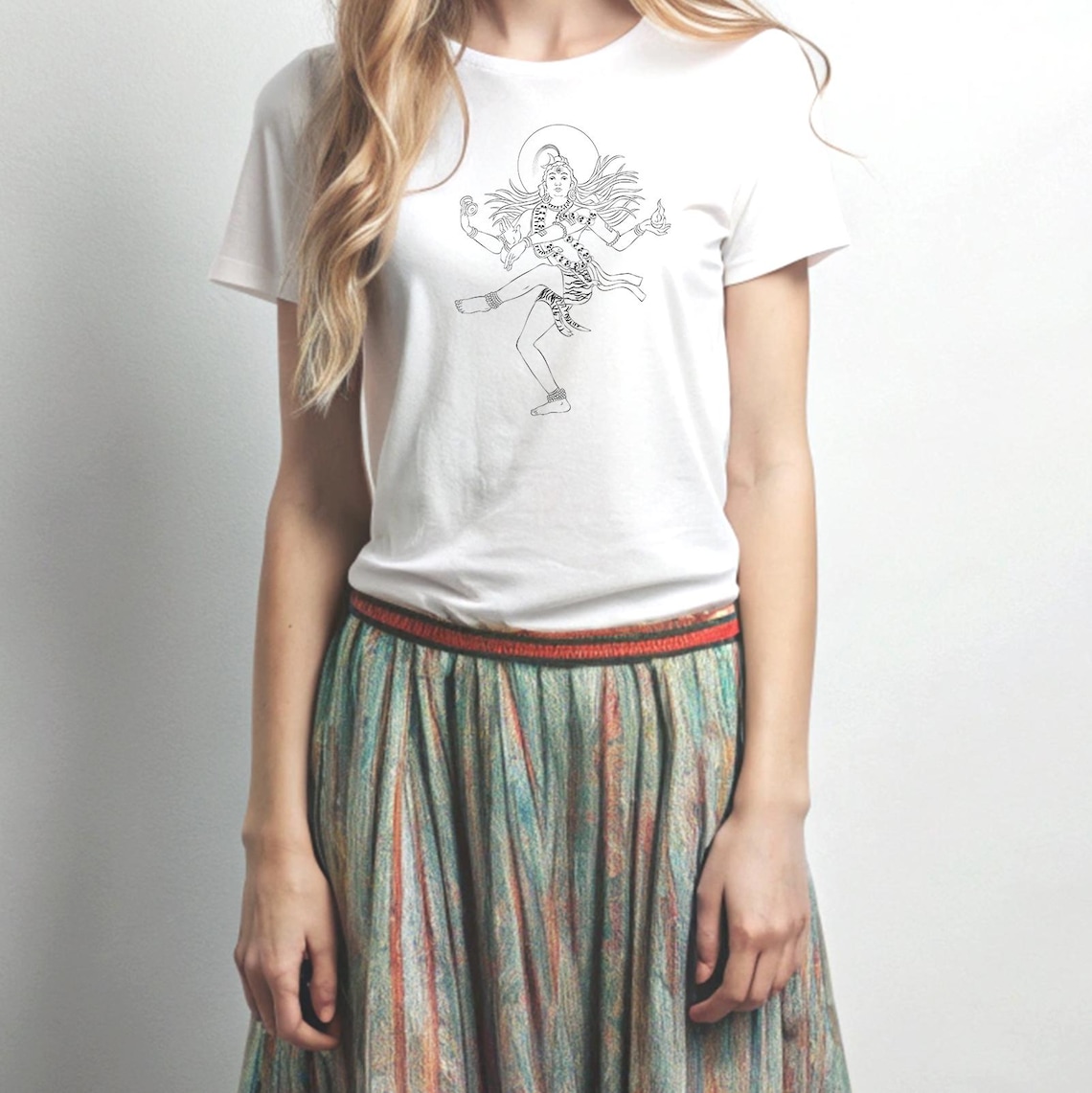 25 Indian Goddess Outline Vector Illustration Svg, Eps, Png, Hindu ...