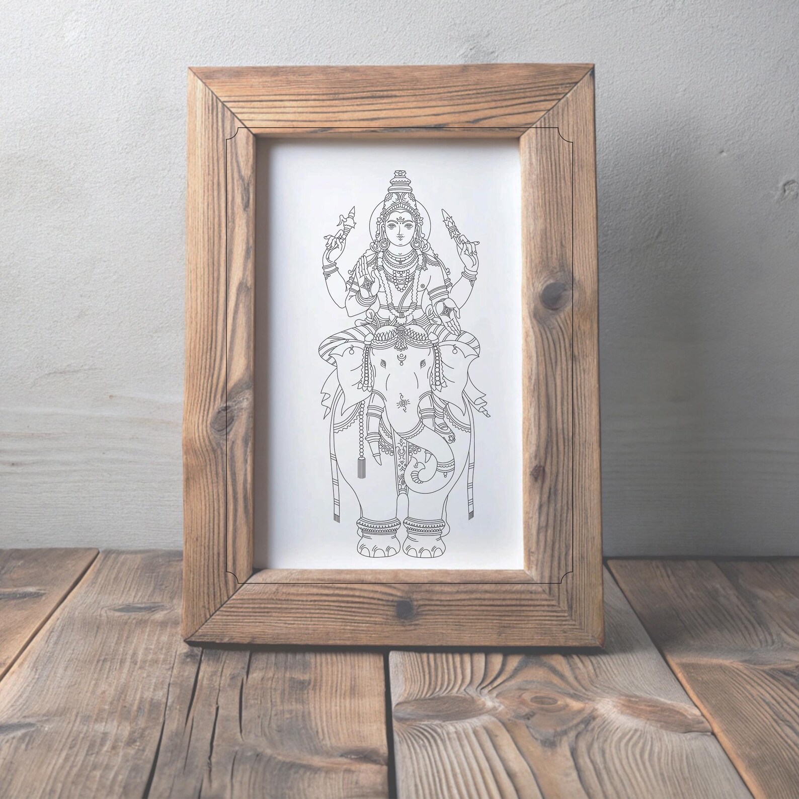25 Indian Goddess Outline Vector Illustration Svg, Eps, Png, Hindu ...