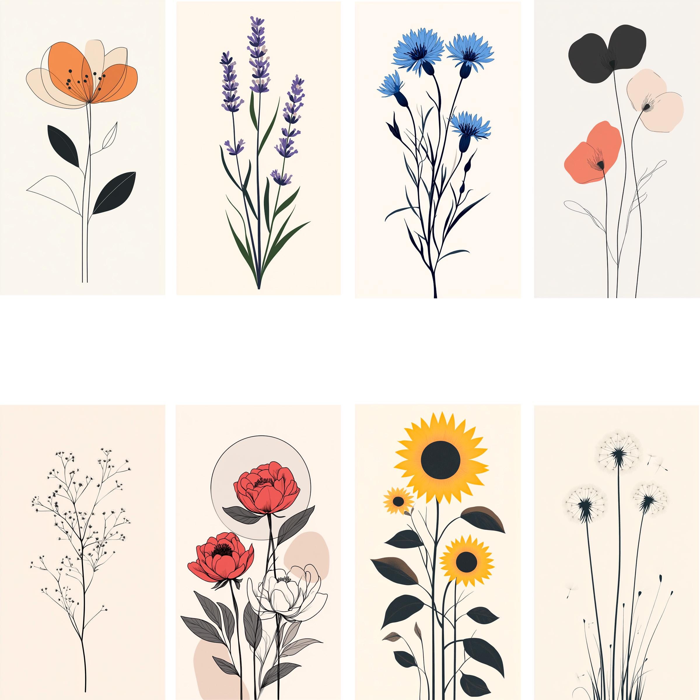 Midjourney PROMPT With IMAGES for a Minimalist Illustration of a Simple ...