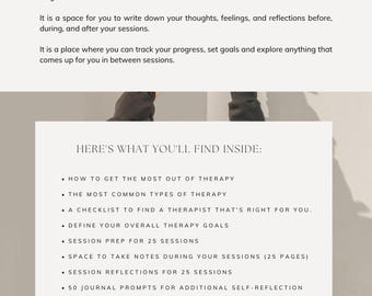 Therapy Journal - Etsy